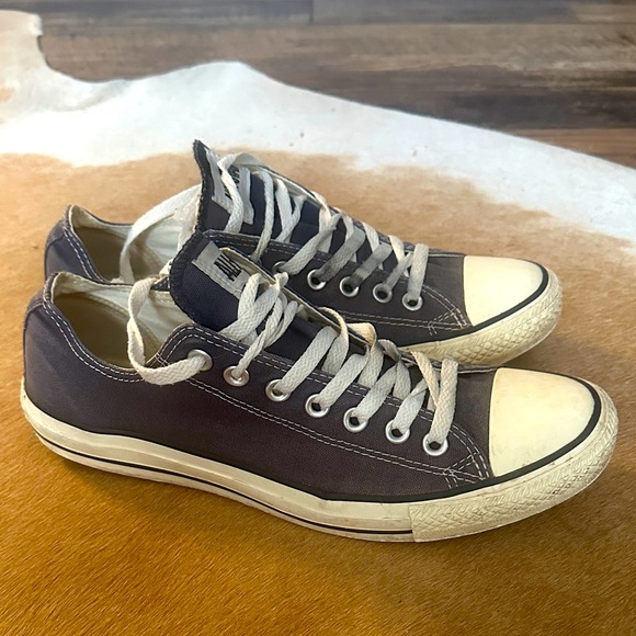 Converse | Shoes | Converse Navy Blue Canvas Sneakers | Poshmark